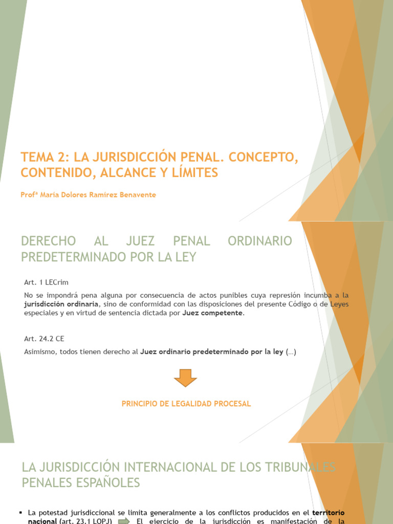 Tema 2 | PDF | Jurisdicción | Corte Criminal Internacional