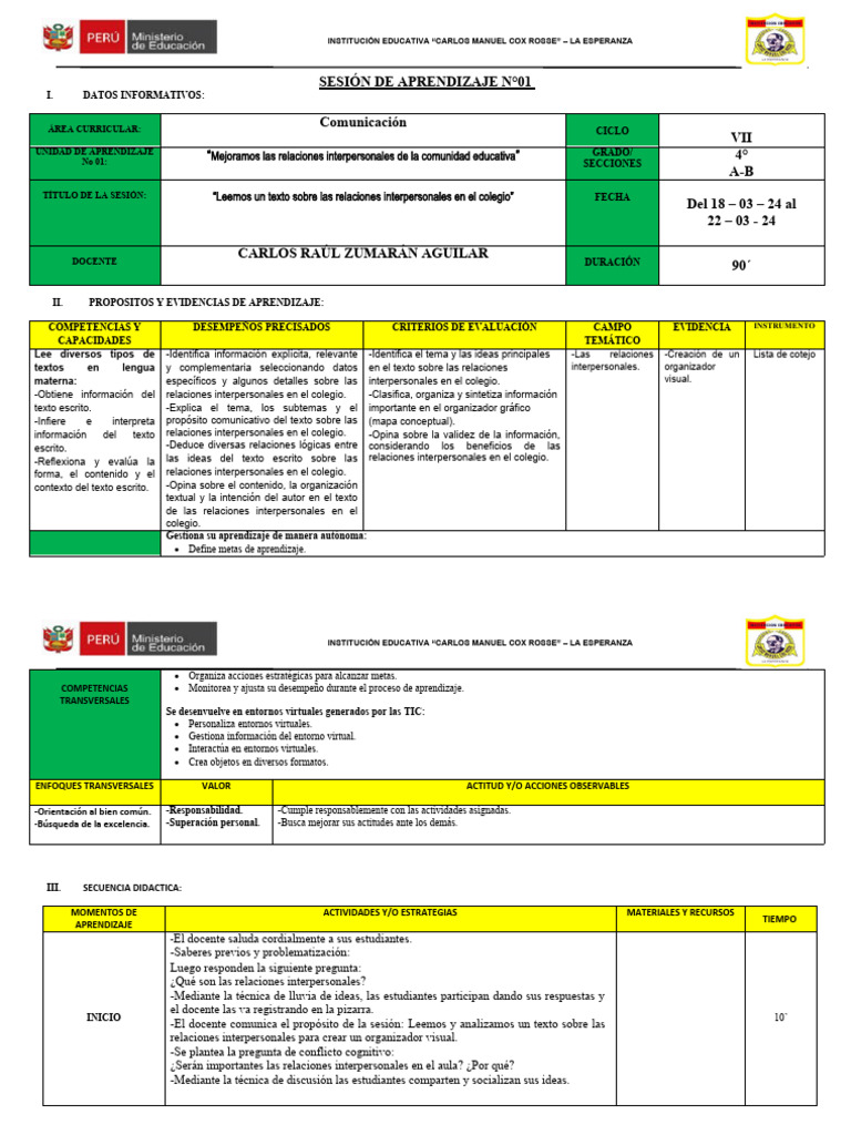 Sesión #1 | PDF | Aprendizaje | Ciencia cognitiva