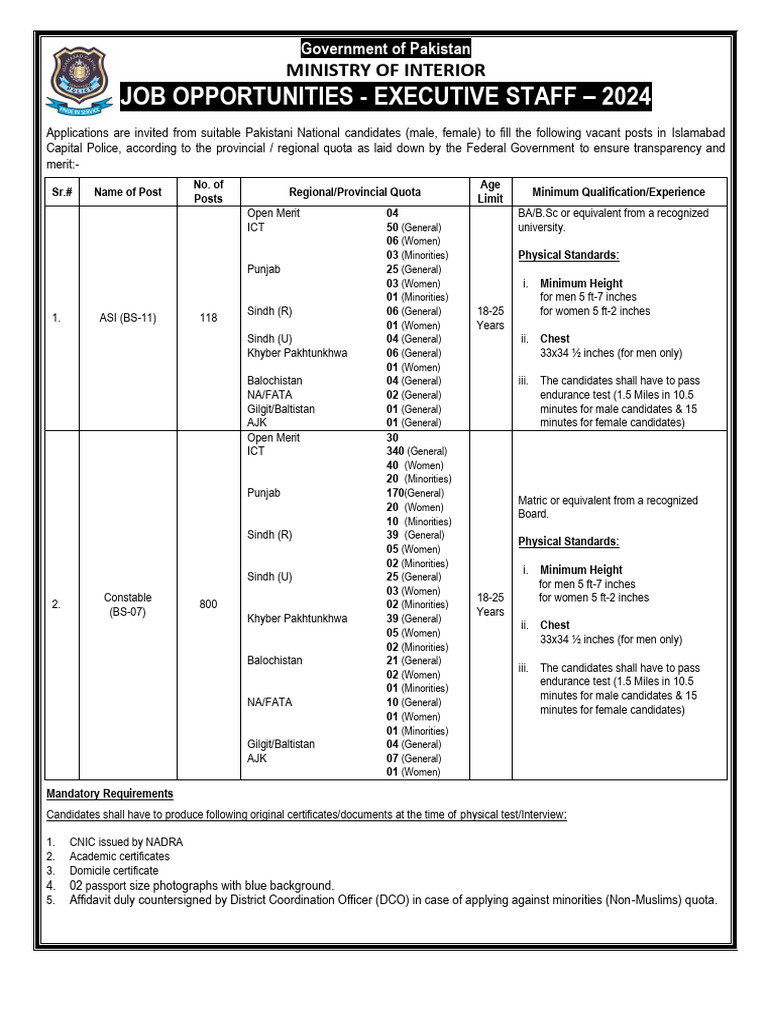 171815838082206-Ad Executive Staff 2024 | PDF | Federally Administered ...