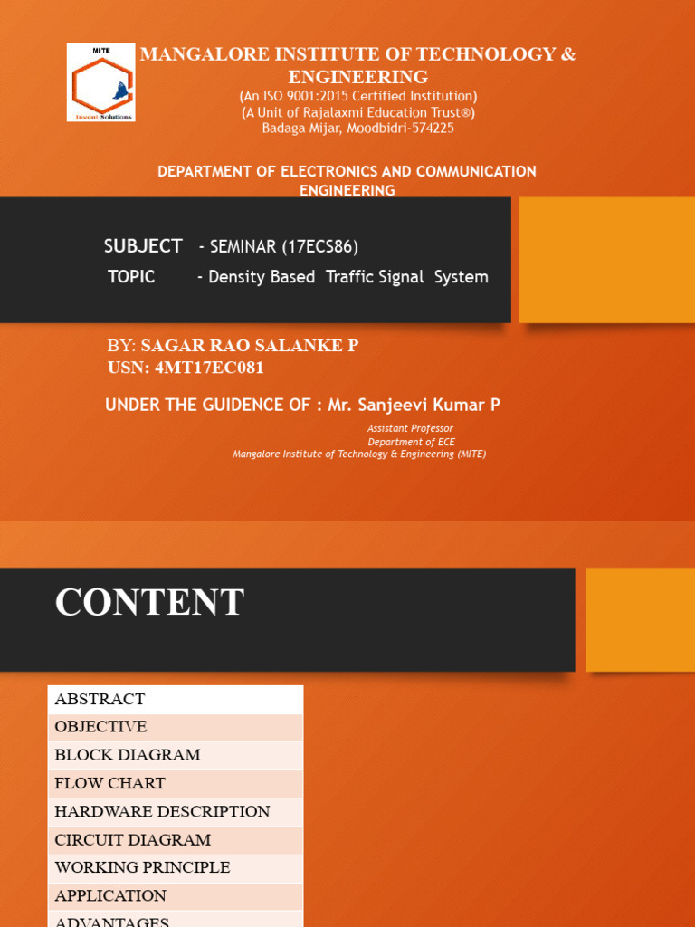 4mt17ec081 Sagar Rao Salanke P | PDF | Traffic | Transistor 4mt17ec081 Sagar Rao Salanke P | PDF | Traffic | Transistor