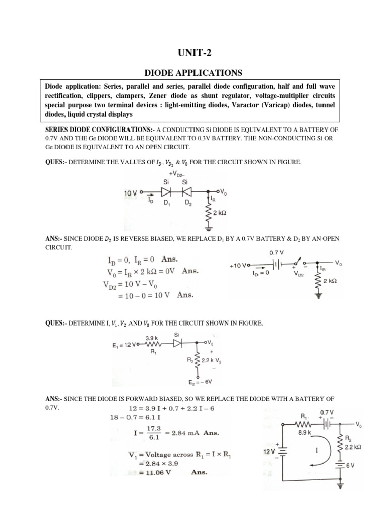 Electronics (DIODE APPLICATIONS) | PDF | Rectifier | Diode