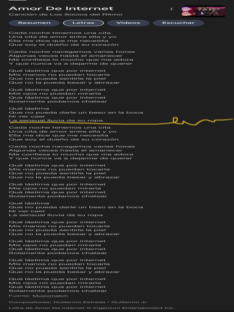 Letra Amor de Internet - Buscar Con Google | PDF