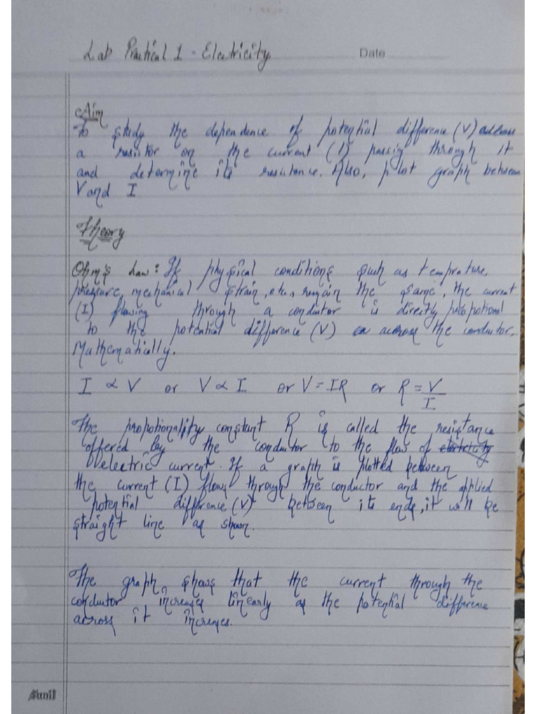Physical Lab Practical 10th | PDF