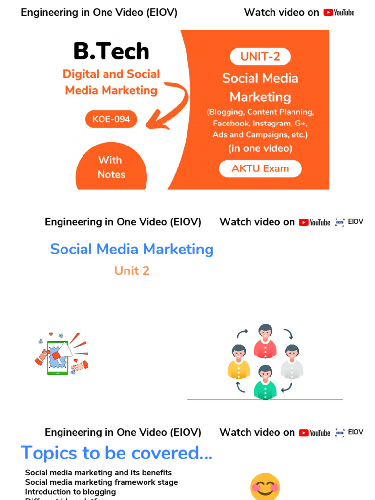 DSMM Unit 2 | PDF | Social Media Marketing | Popular Culture & Media Studies