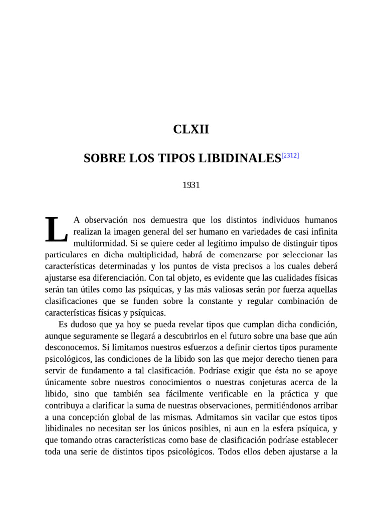 Sobre Los Tipos Libidinales | PDF