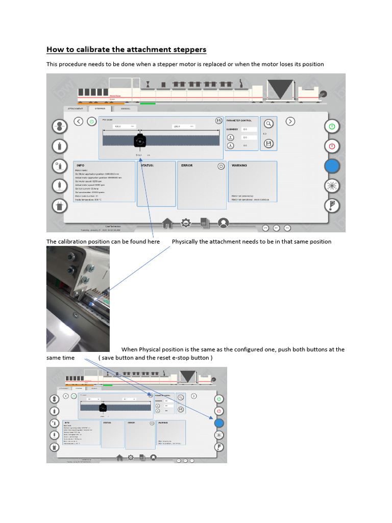 Stepper Motor Calibration Guide | PDF