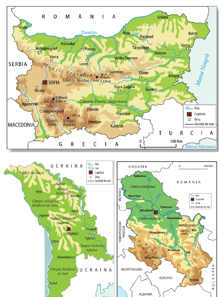 17.tarile Vecine Romaniei. - Harti | PDF