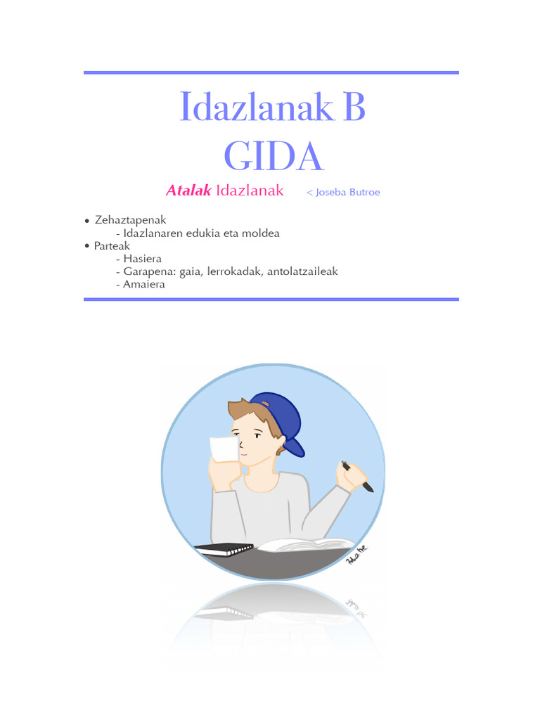 Idazlanak B Gida | PDF