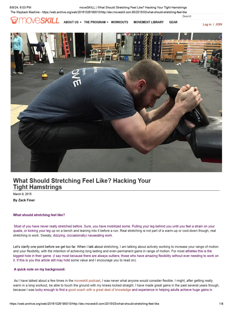 Stretching Techniques for Tight Hamstrings | PDF | Knee | Flexibility ...