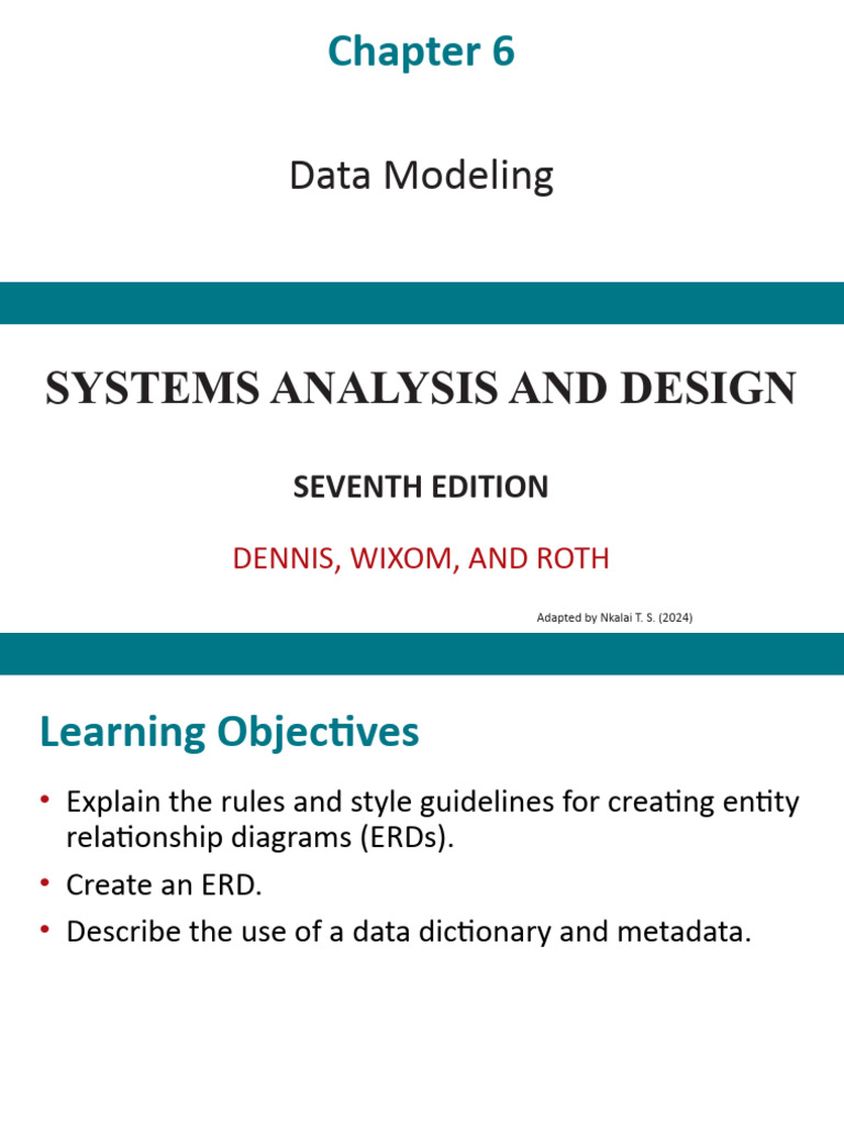 Ch06 V2 Updated | PDF | Data Model | System