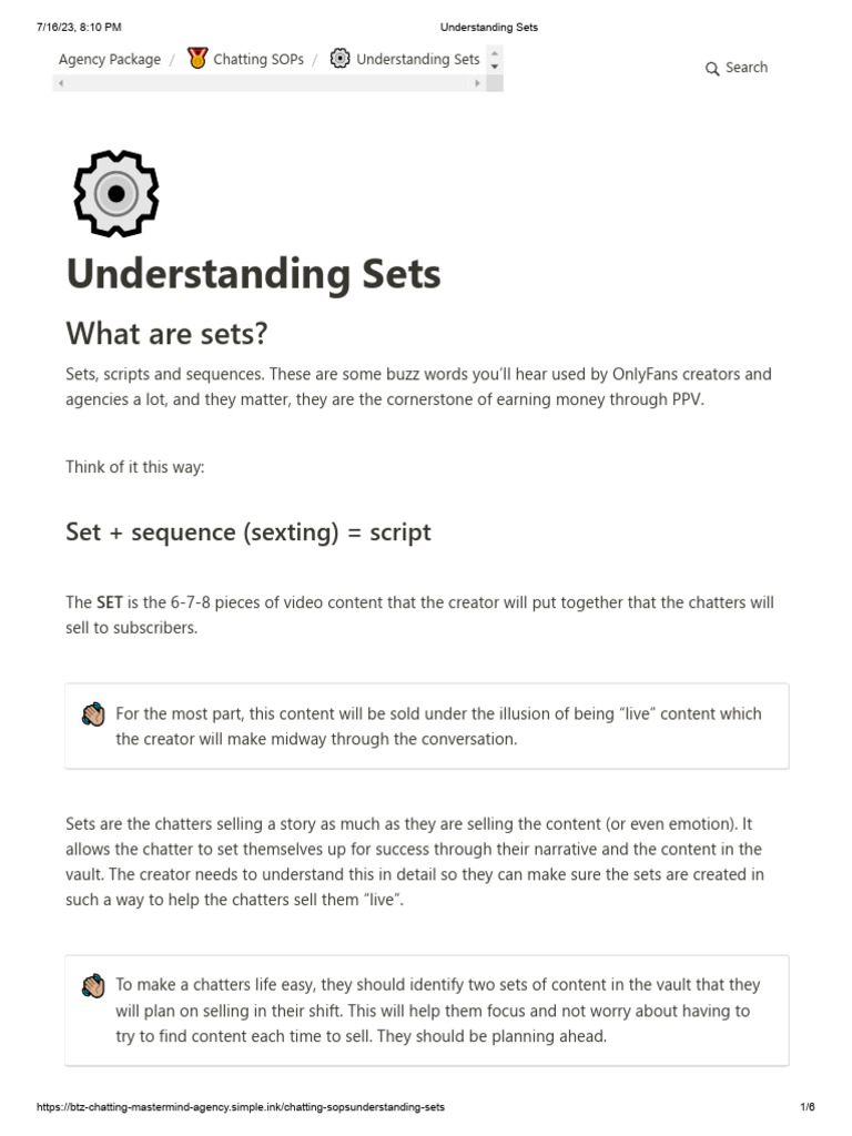 Understanding Sets | PDF | Nudity