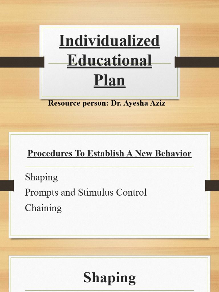 Individualized Educational Plan-1 | Download Free PDF | Reinforcement ...