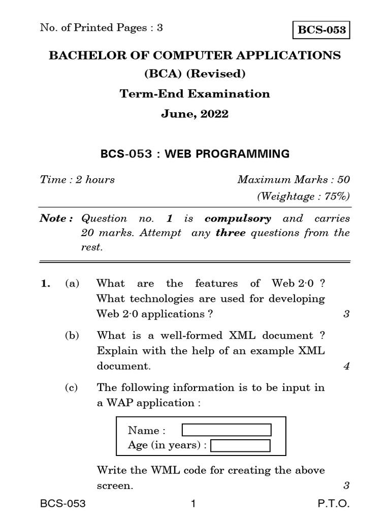 BCS 53 | Download Free PDF | World Wide Web | Internet & Web