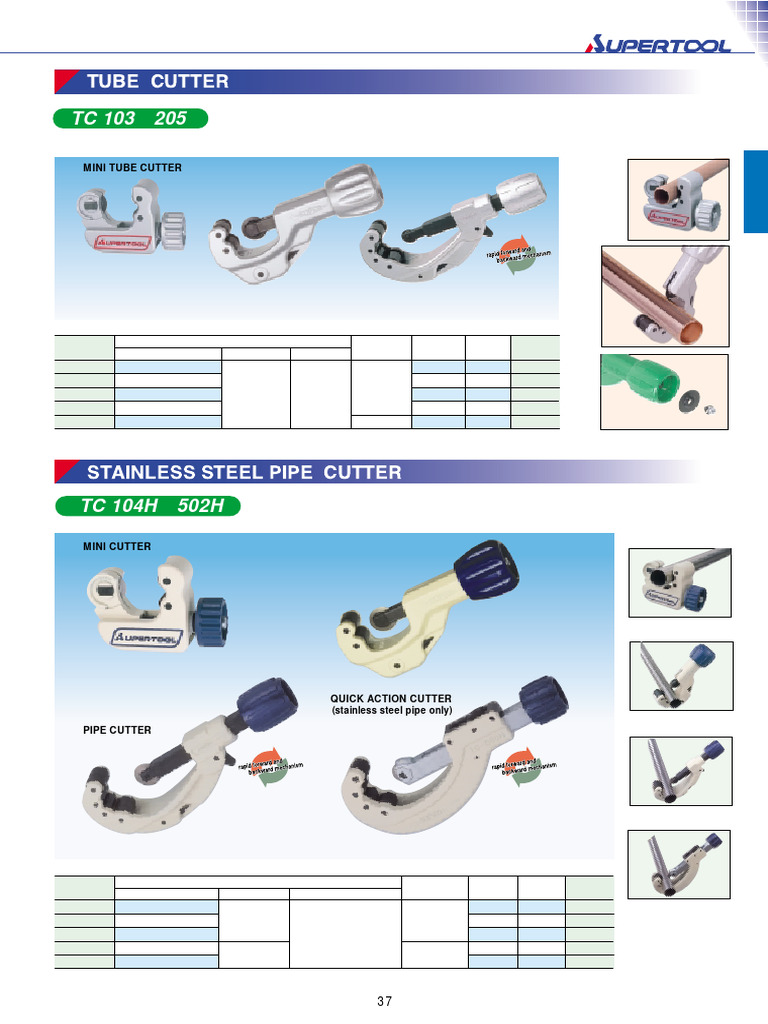 Stainless Steel Pipe Cutting Tools | PDF | Pipe (Fluid Conveyance) | Knife