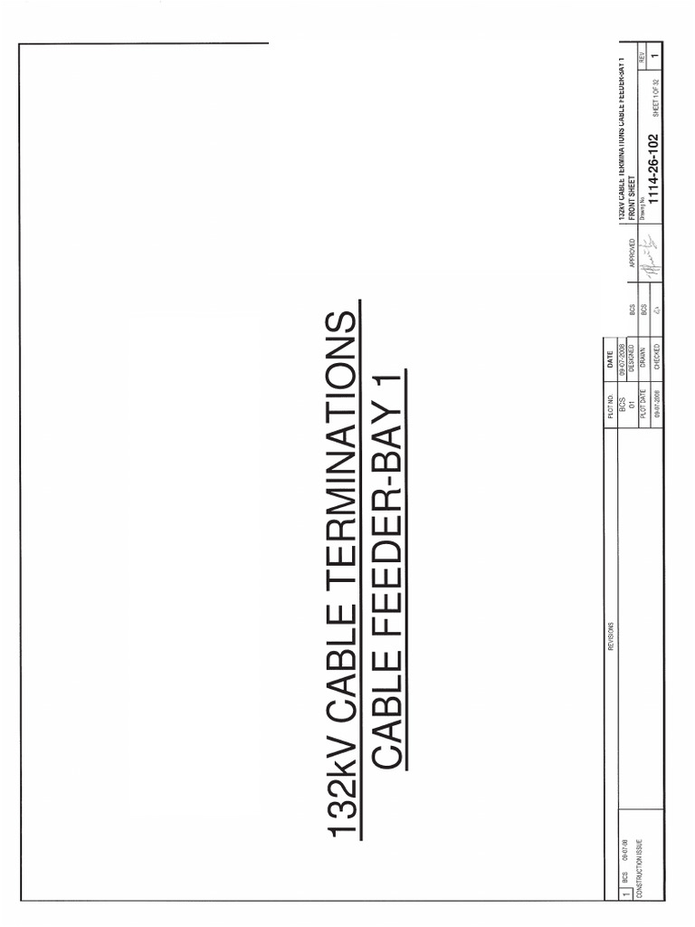 Cable Feeder Termintions Bay 1 | PDF | Transformer | Mains Electricity
