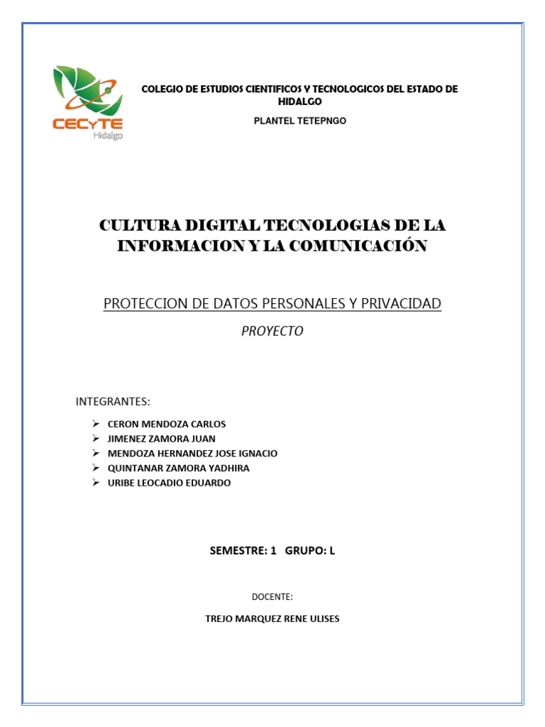 Proyecto Cl. | PDF | Privacidad | Constitución