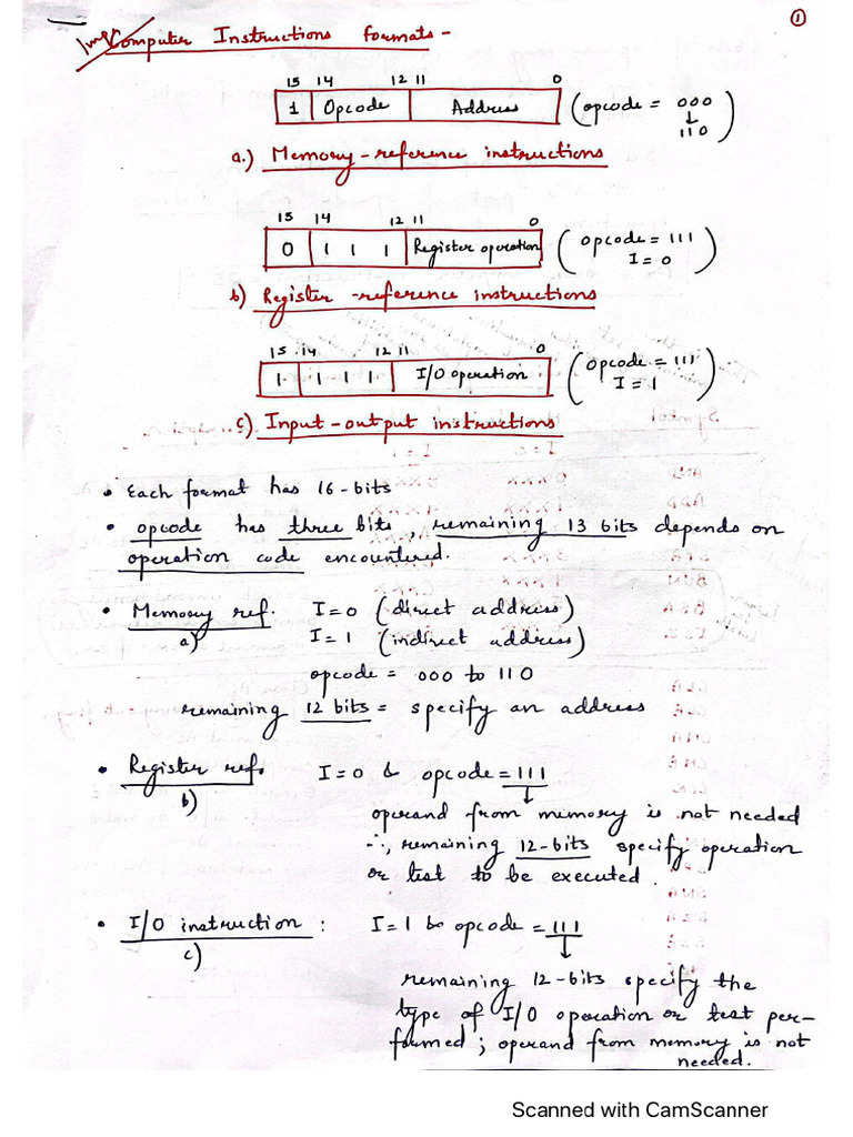 Computer Instruction Format and Instruct | PDF