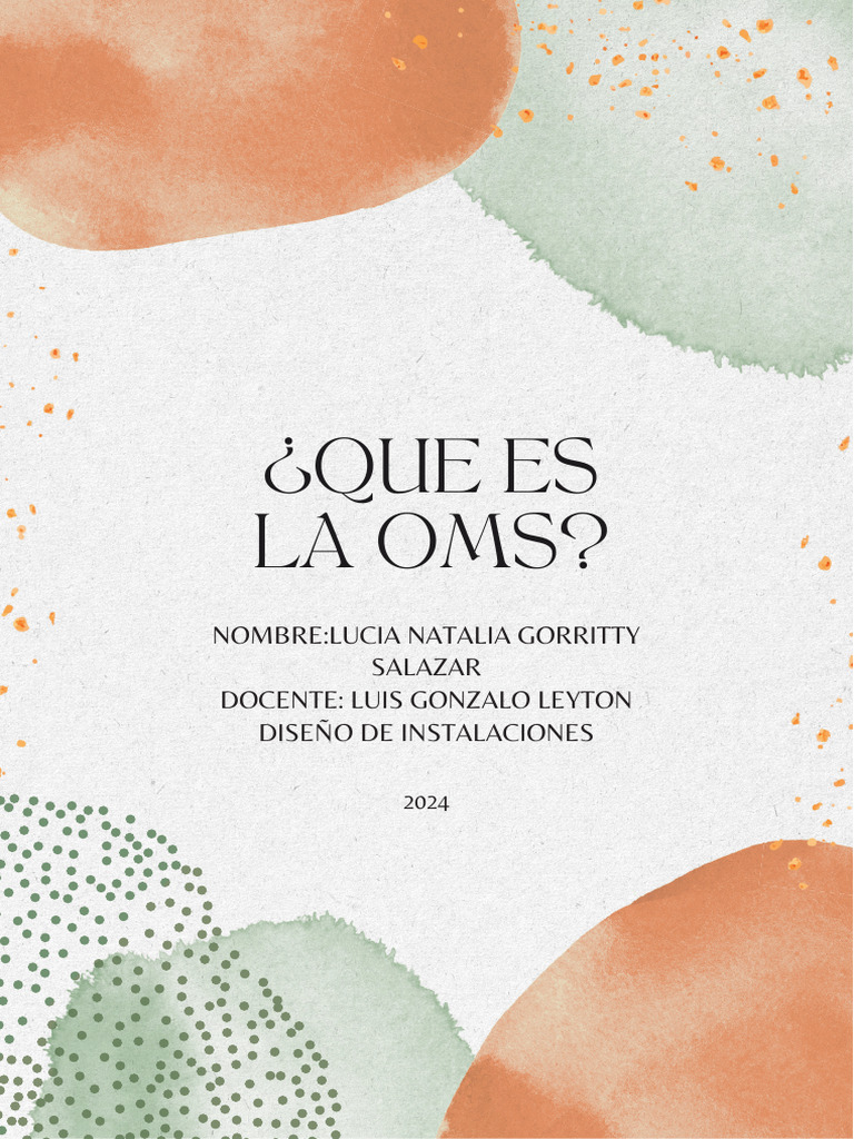 QUE ES LA OMS | PDF | Organización Mundial de la Salud