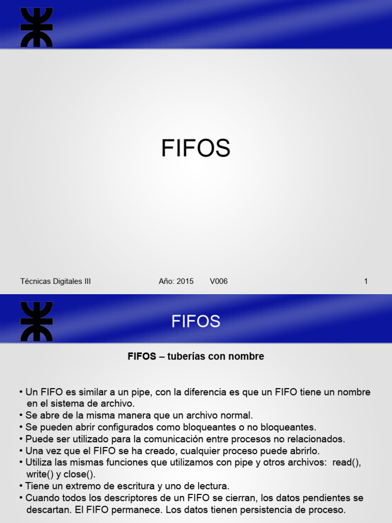 FIFO en Linux | PDF | Tecnología de sistema operativo | Ciencias de la ...