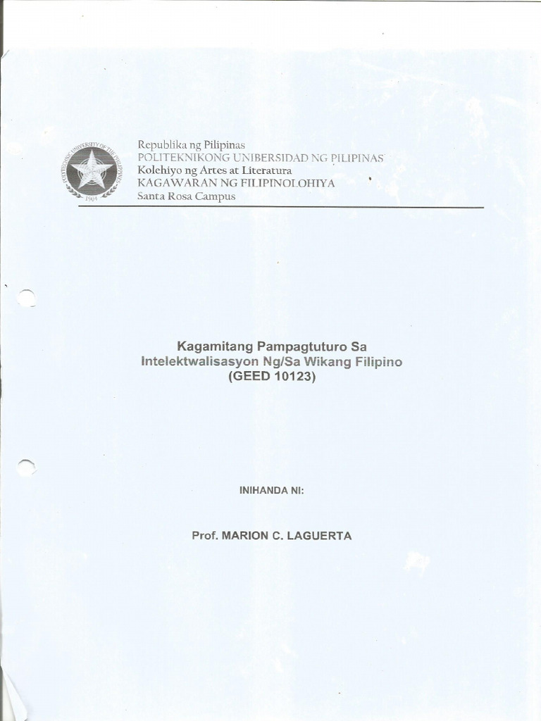 Intelek Instructional Material | PDF