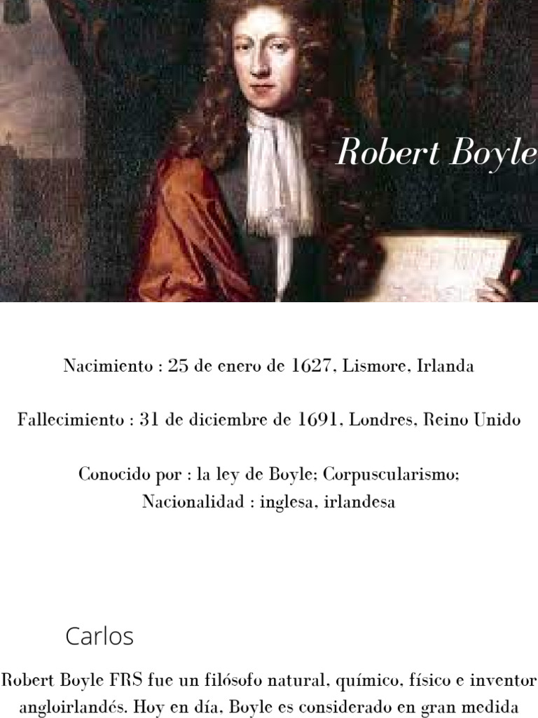 Robert Boyle | PDF