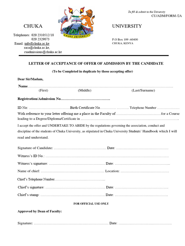 Letter of Acceptanceof Offer | PDF