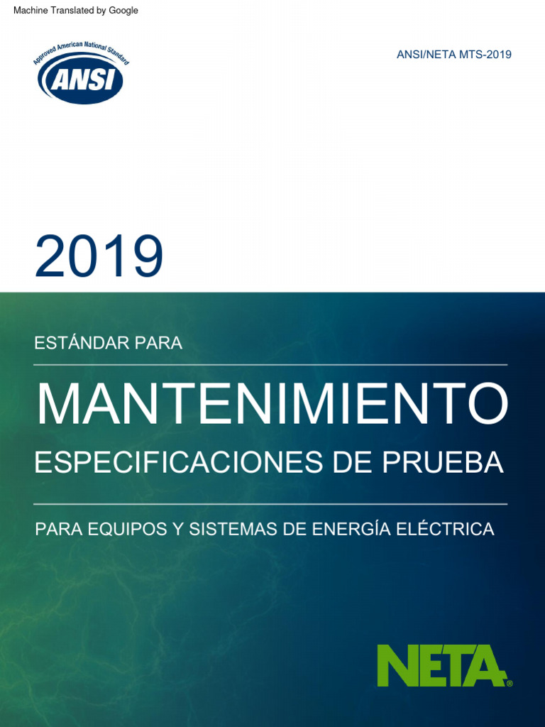 Ansi Neta Mts 2019 Español | Descargar gratis PDF | Aislador ...