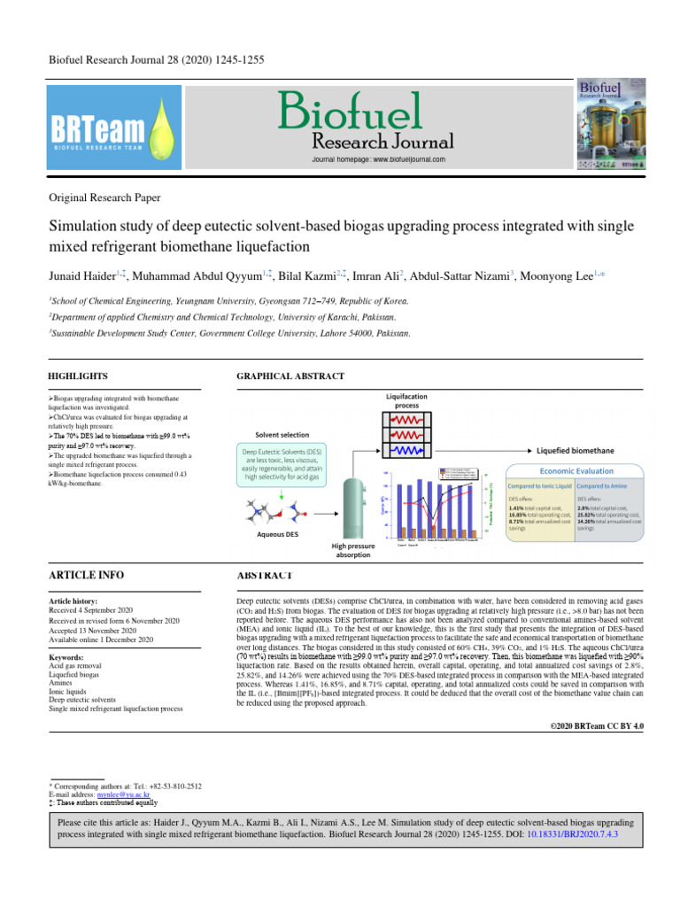 BRJ Volume 7 Issue 4 Pages 1245-1255 | PDF | Refrigeration | Greenhouse Gas