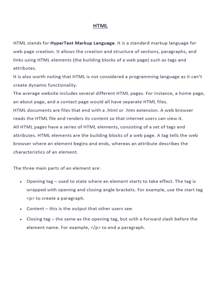 Wit Unit2 | PDF | Html Element | Html