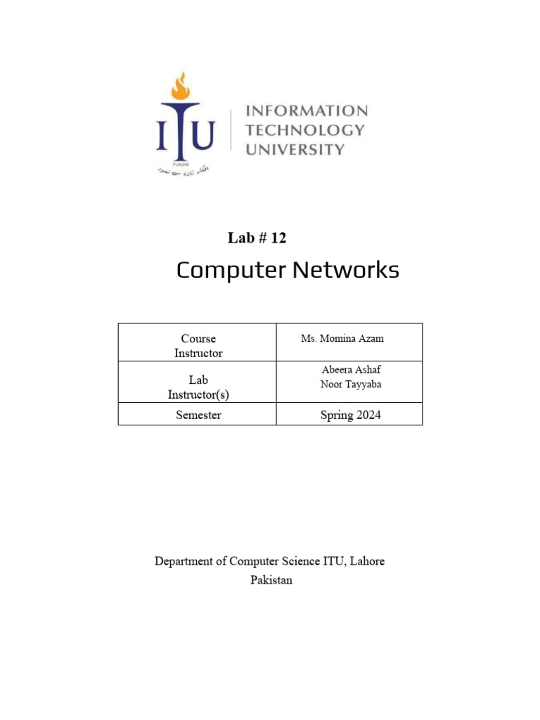 CN_LAB12 | PDF | Internet Protocols | Computer Networking