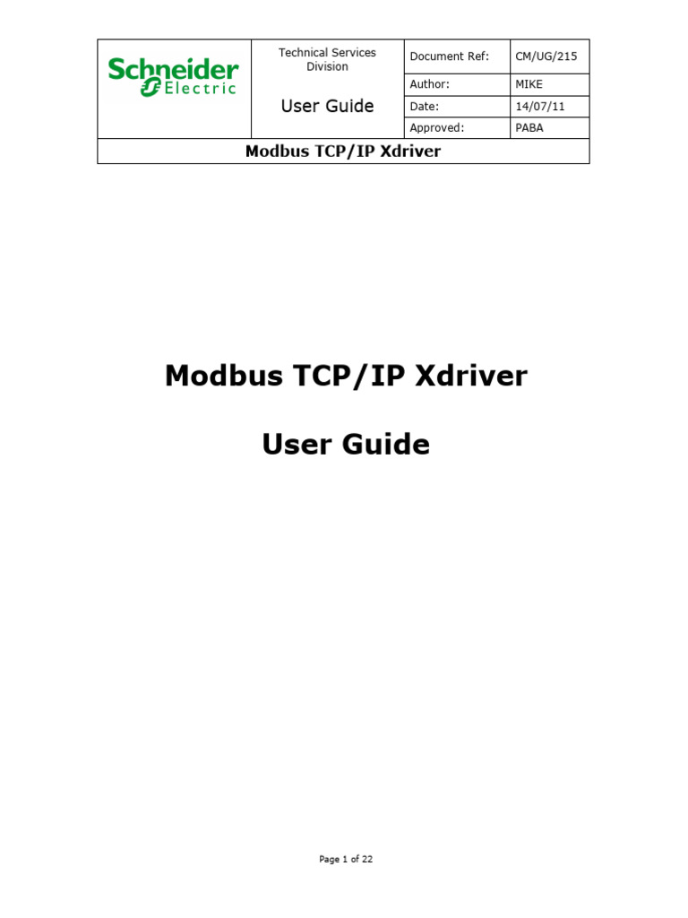 Modbus Se Tcpip Xdriver Pdf Chess Chess Theory 2802