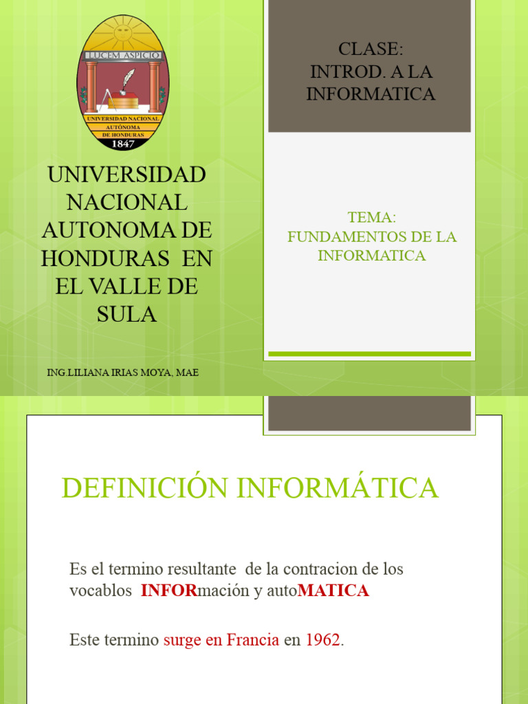 Fundamentos de InformÃ¡tica | PDF | Hardware de la computadora | Periférico