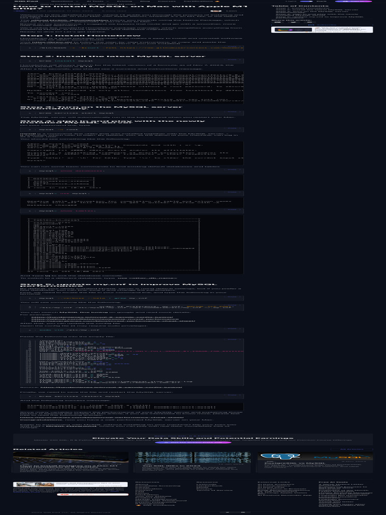 How To Install MySQL On Mac With Apple M1 Chip? - A Step-By | PDF | My Sql | Postgre Sql