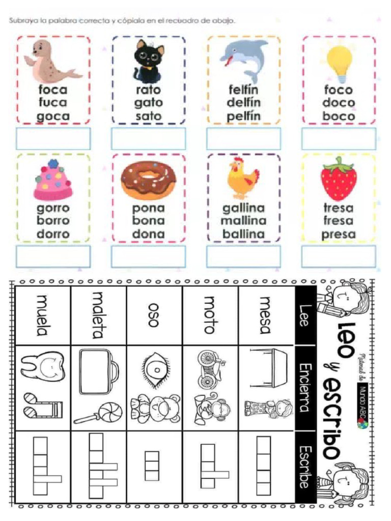 Lectoescritura 2 | PDF