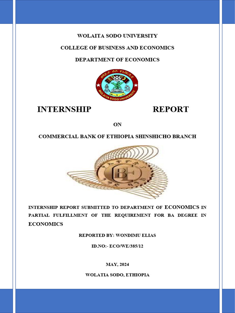 Internship Report: CBE Shinshicho Branch | PDF | Banks | Computer Security