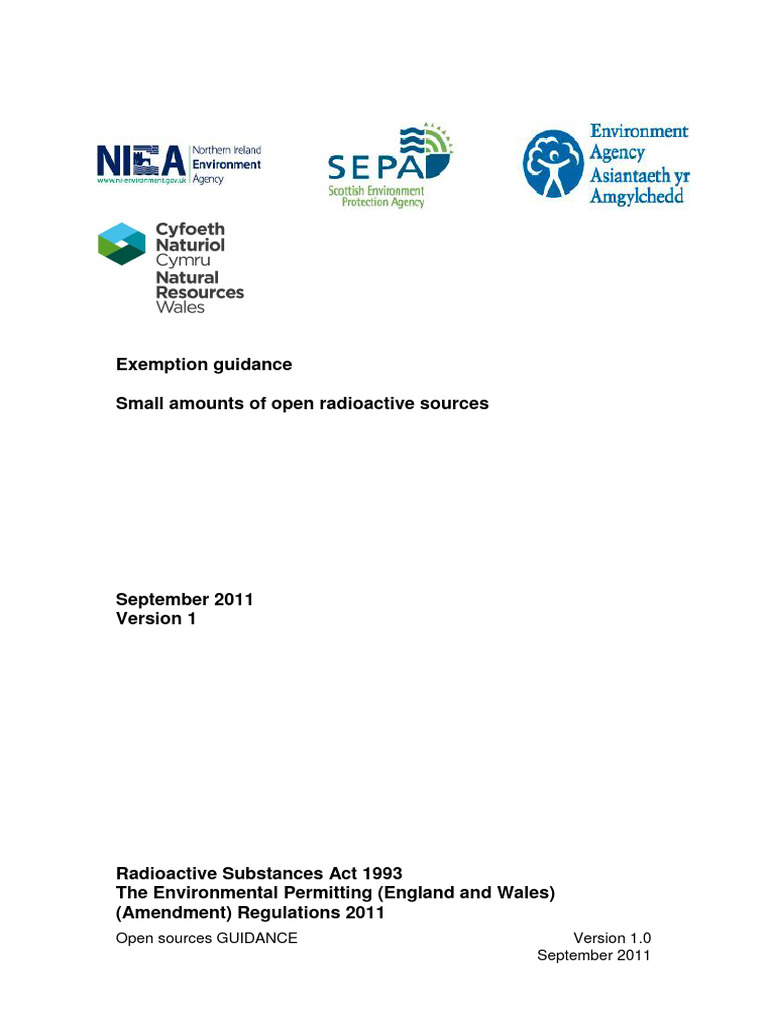 Small Amount of Radioactive Sources Eng | PDF | Waste | Radioactive Waste