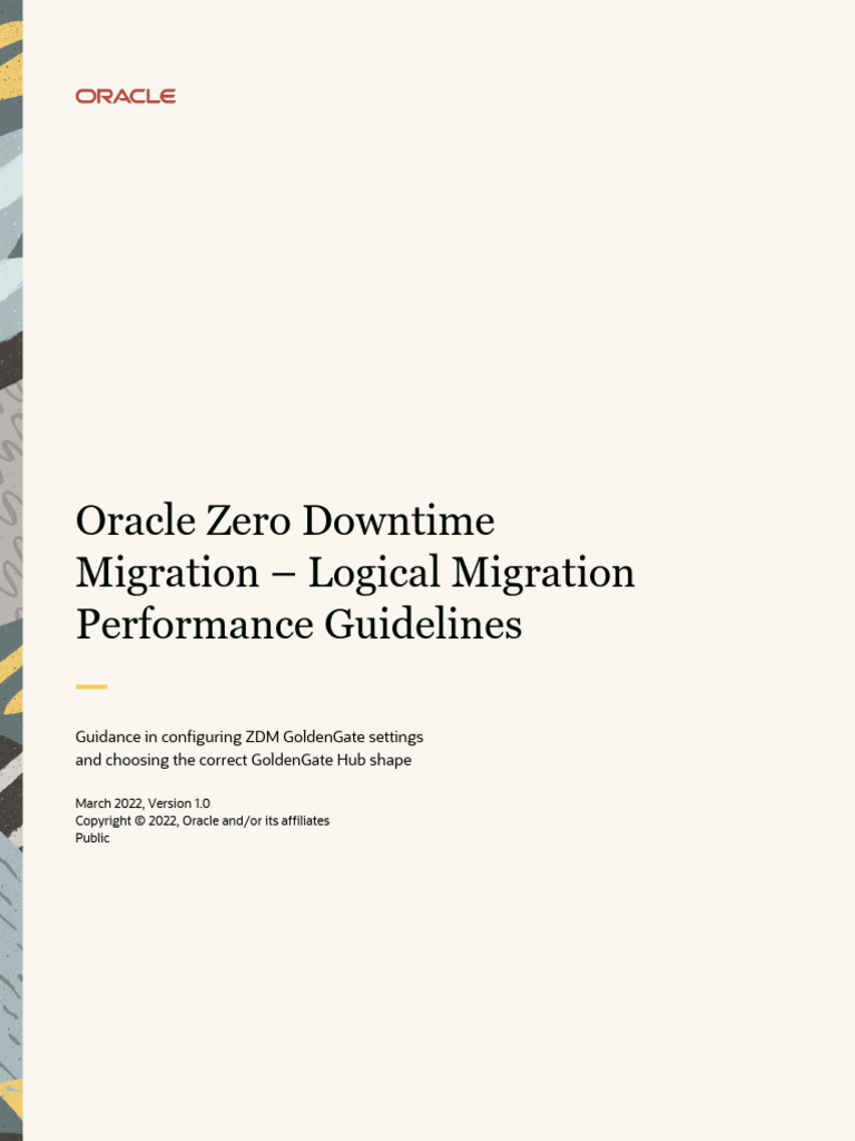 ZDM GG Performance | PDF | Databases | Replication (Computing)