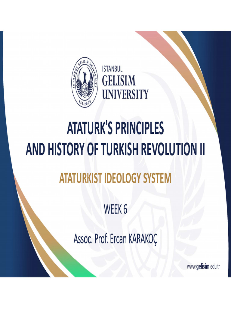 Week06 (Ata2-En) Ekarakoc | PDF | Mustafa Kemal Atatürk | Ideologies