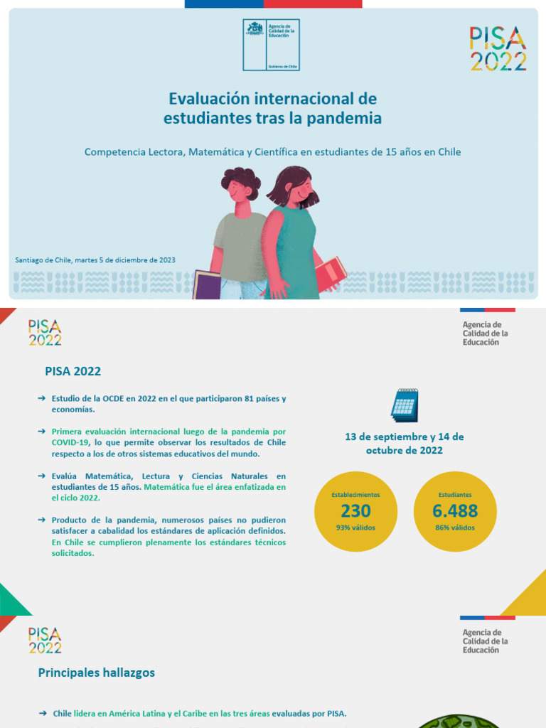PISA 2022 Entrega de Resultados Final Final | PDF | Programa para la Evaluación Internacional de ...