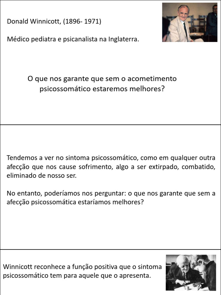 Psicologia Psicossomátic | PDF | Psicanálise | Medicina Psicossomática