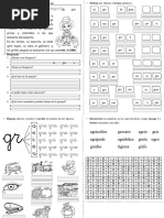 Silabas GR Actividades | PDF