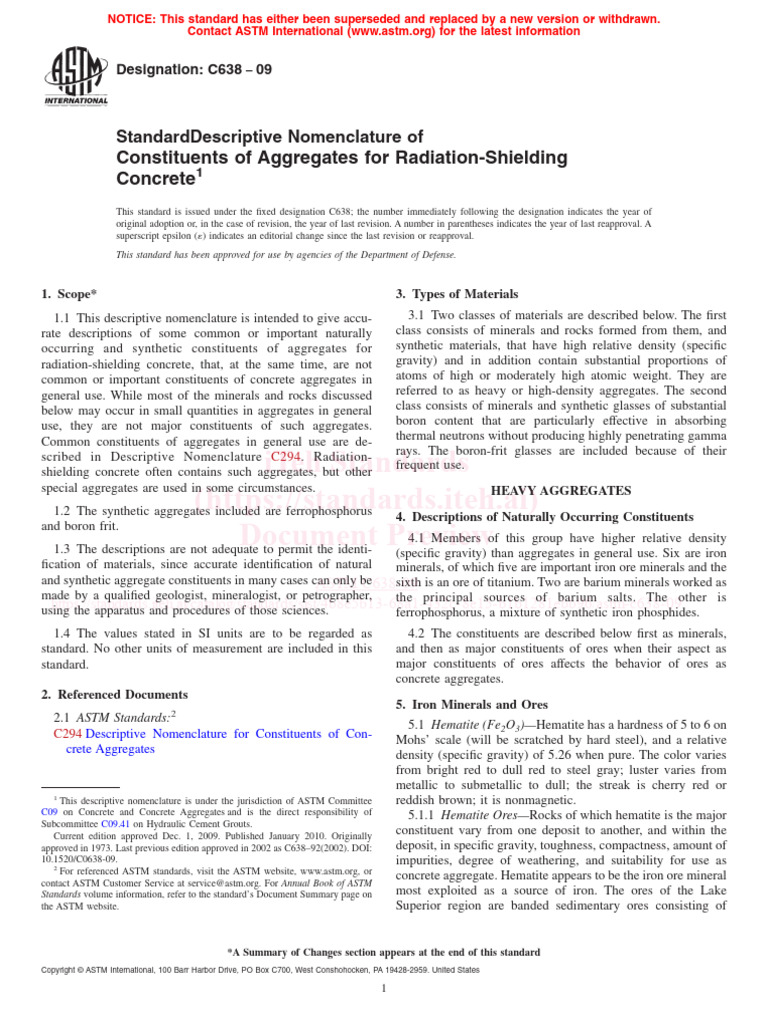 Astm C638 09 | PDF | Minerals | Rock (Geology)