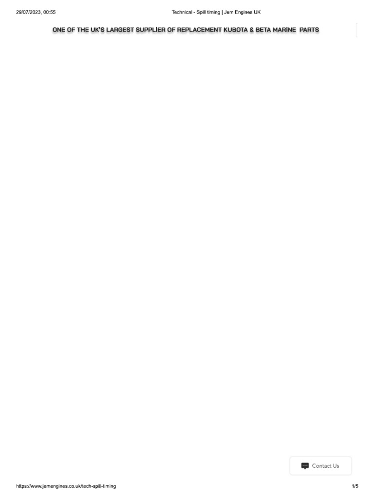 Spill Timing Diesel Pump | PDF