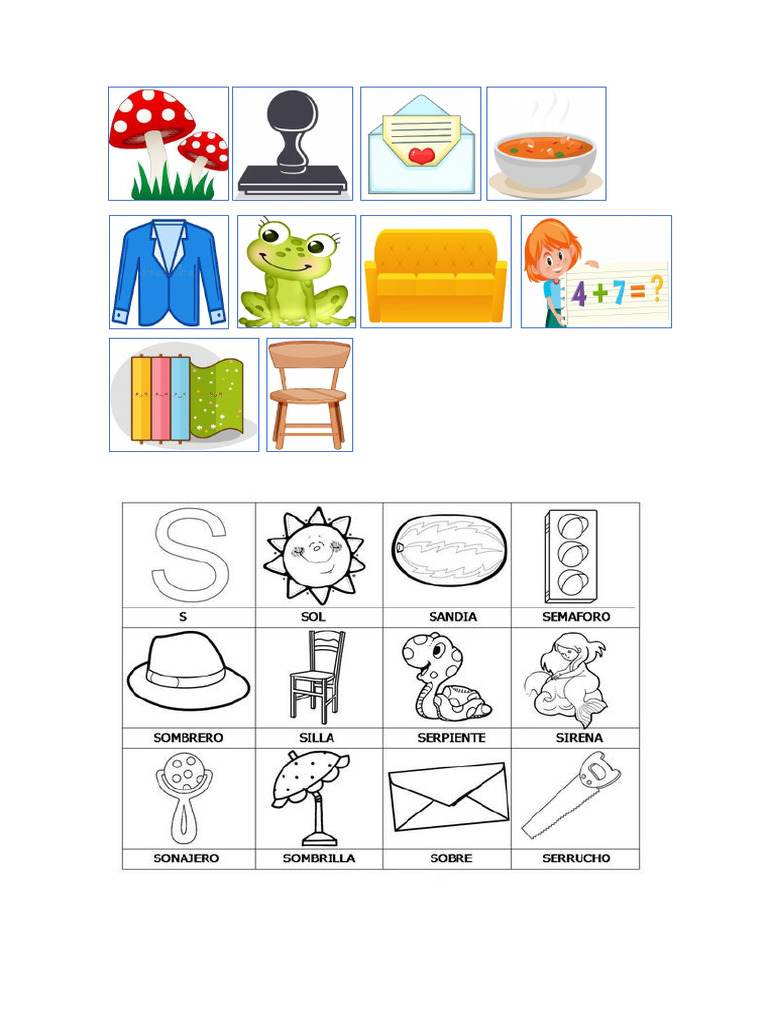 Imagenes-Consonante S | PDF