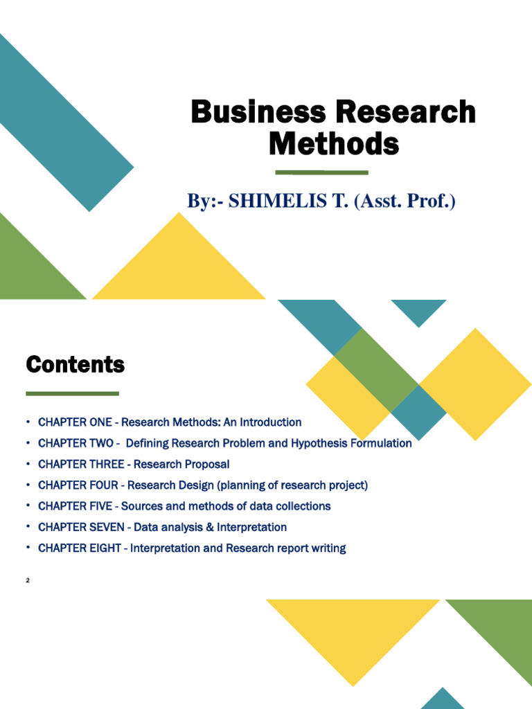 CH - 1 Business Research Methods | Download Free PDF | Quantitative Research | Scientific Method