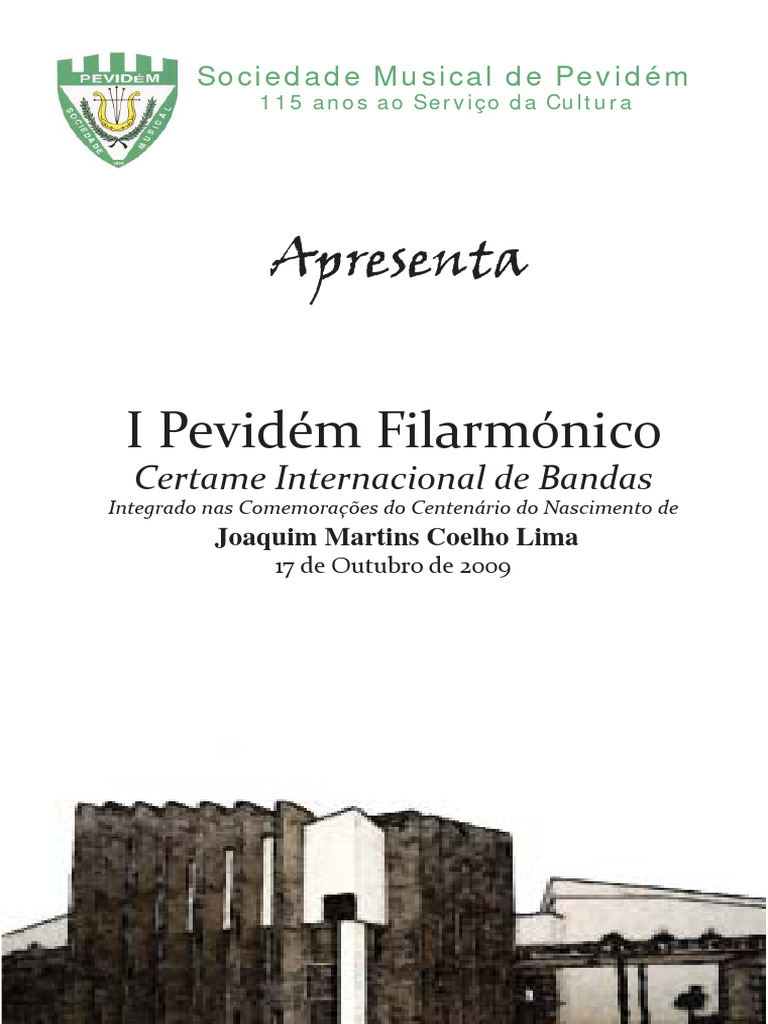 Certame Internacional de Bandas em Pevidém | PDF | Orquestras | Portugal