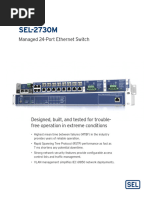 SEL-2730M: Managed 24-Port Ethernet Switch | PDF | Computer Network ...