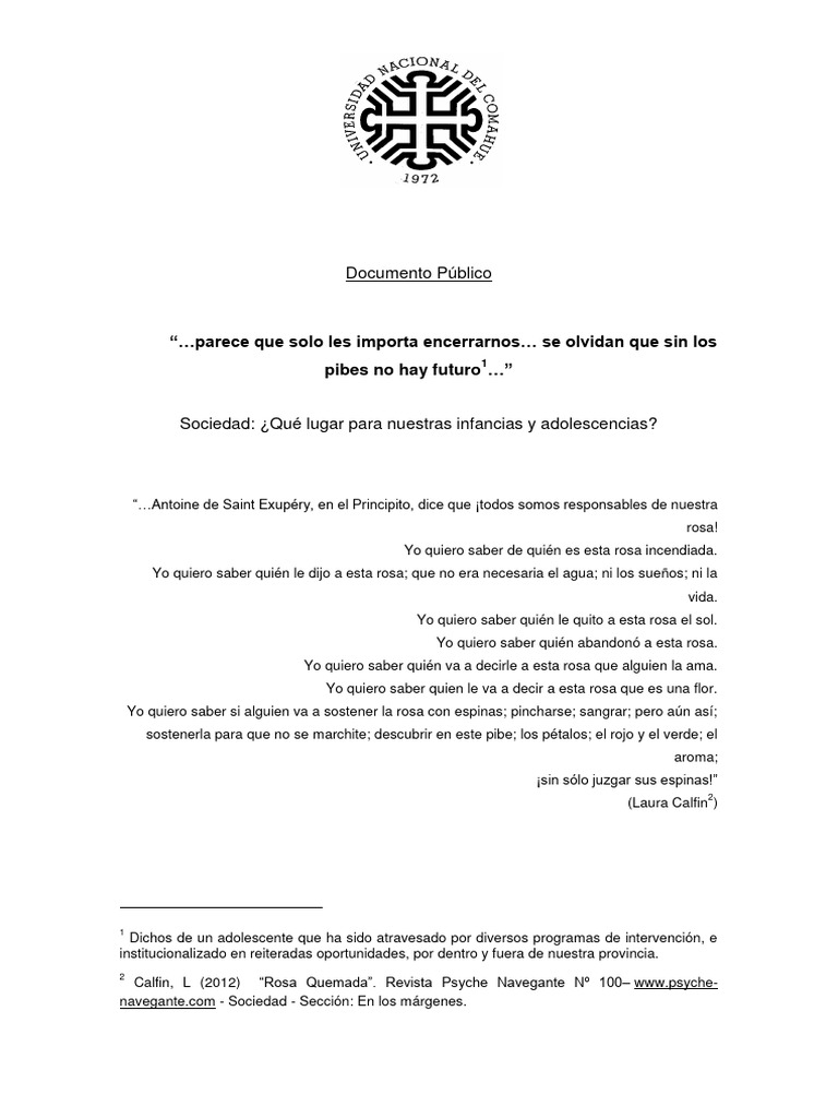 Documento Sobre Los Dichos Del Gobernador de Rio Negro | PDF ...