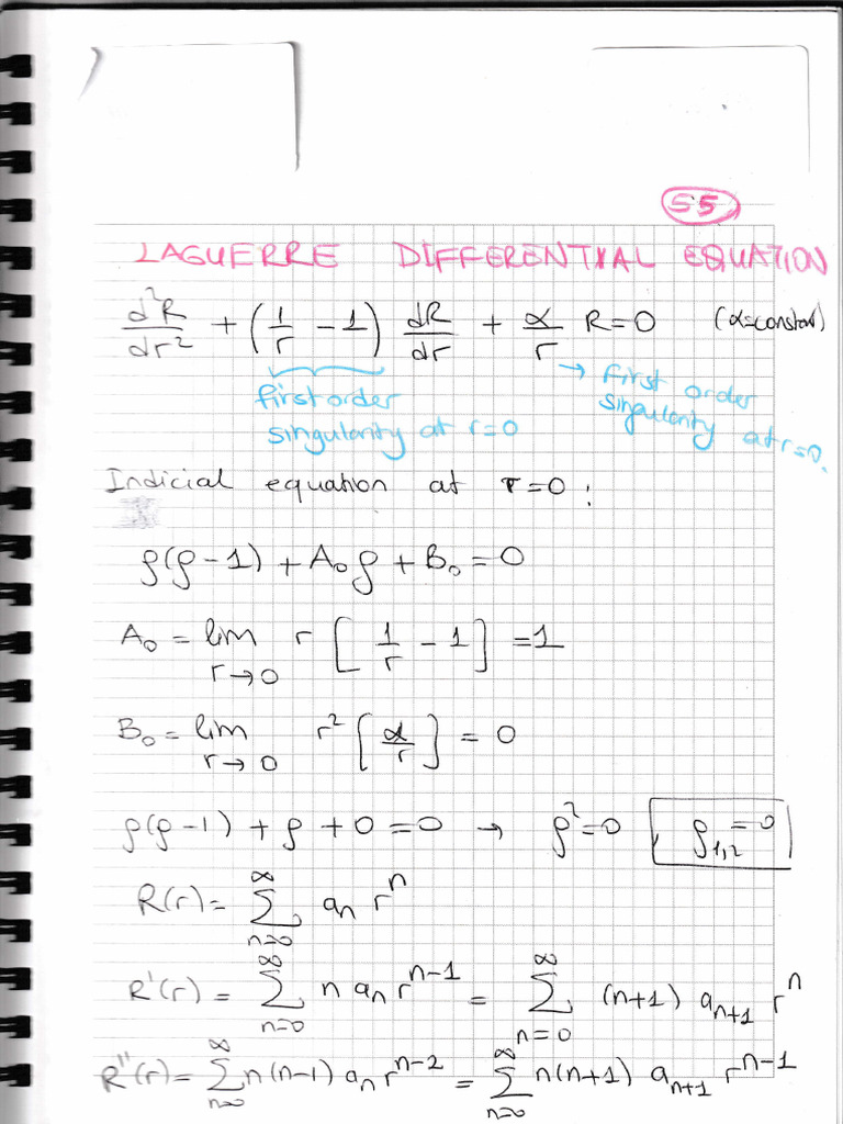 05-Laguerre Differential Equation | PDF