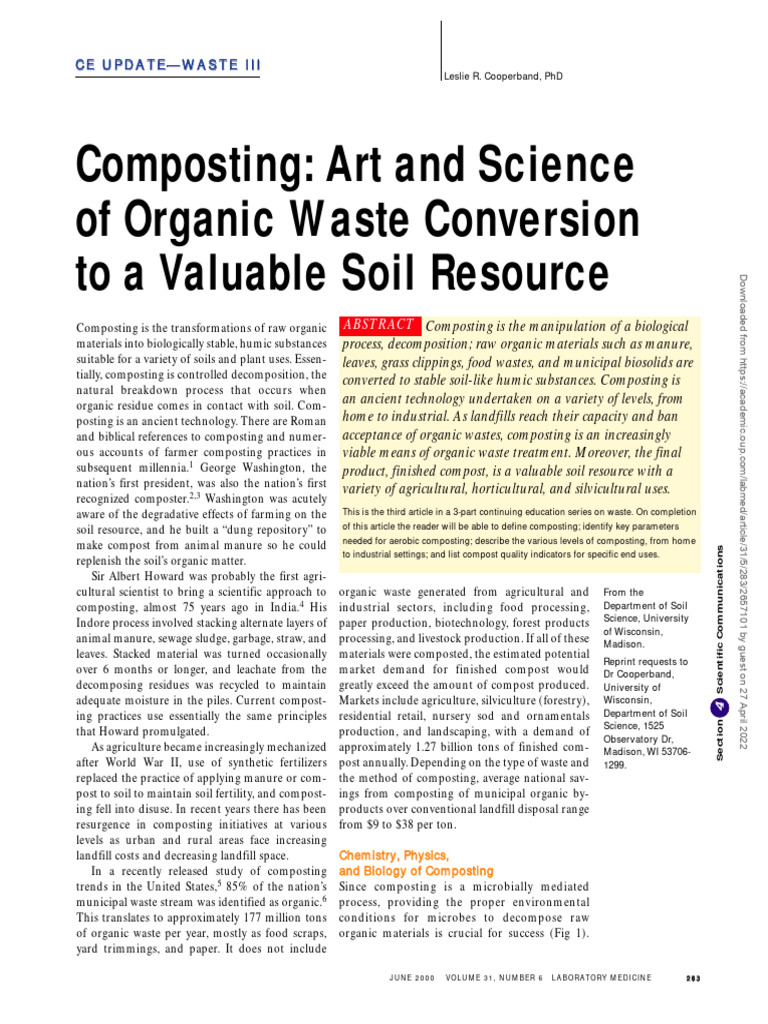 Composting | PDF | Compost | Decomposition